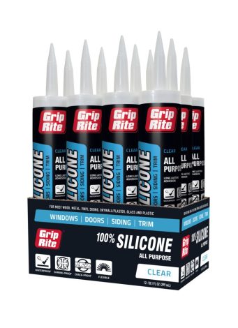 All-Purpose Silicones | 100% Silicone Caulk | Grip-Rite®