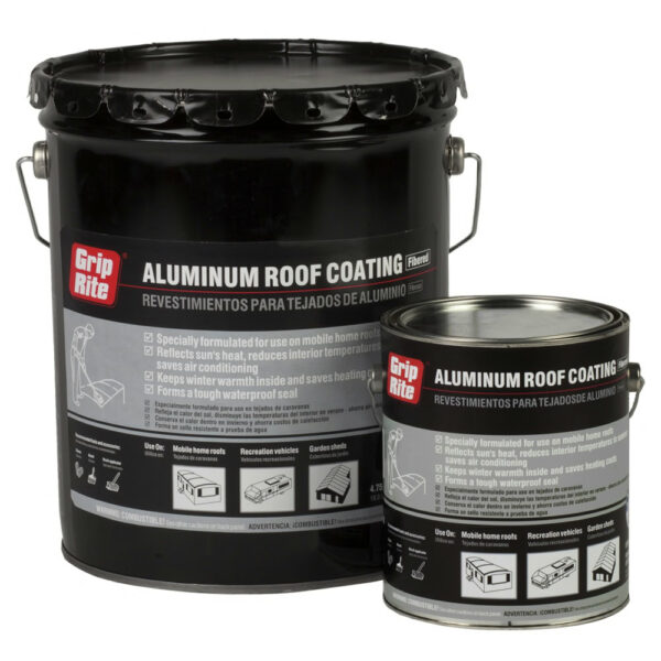 Aluminum Roof Coating – Fibered - Grip-Rite