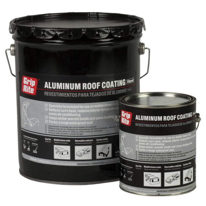 Aluminum Roof Coating – Fibered - Grip-Rite