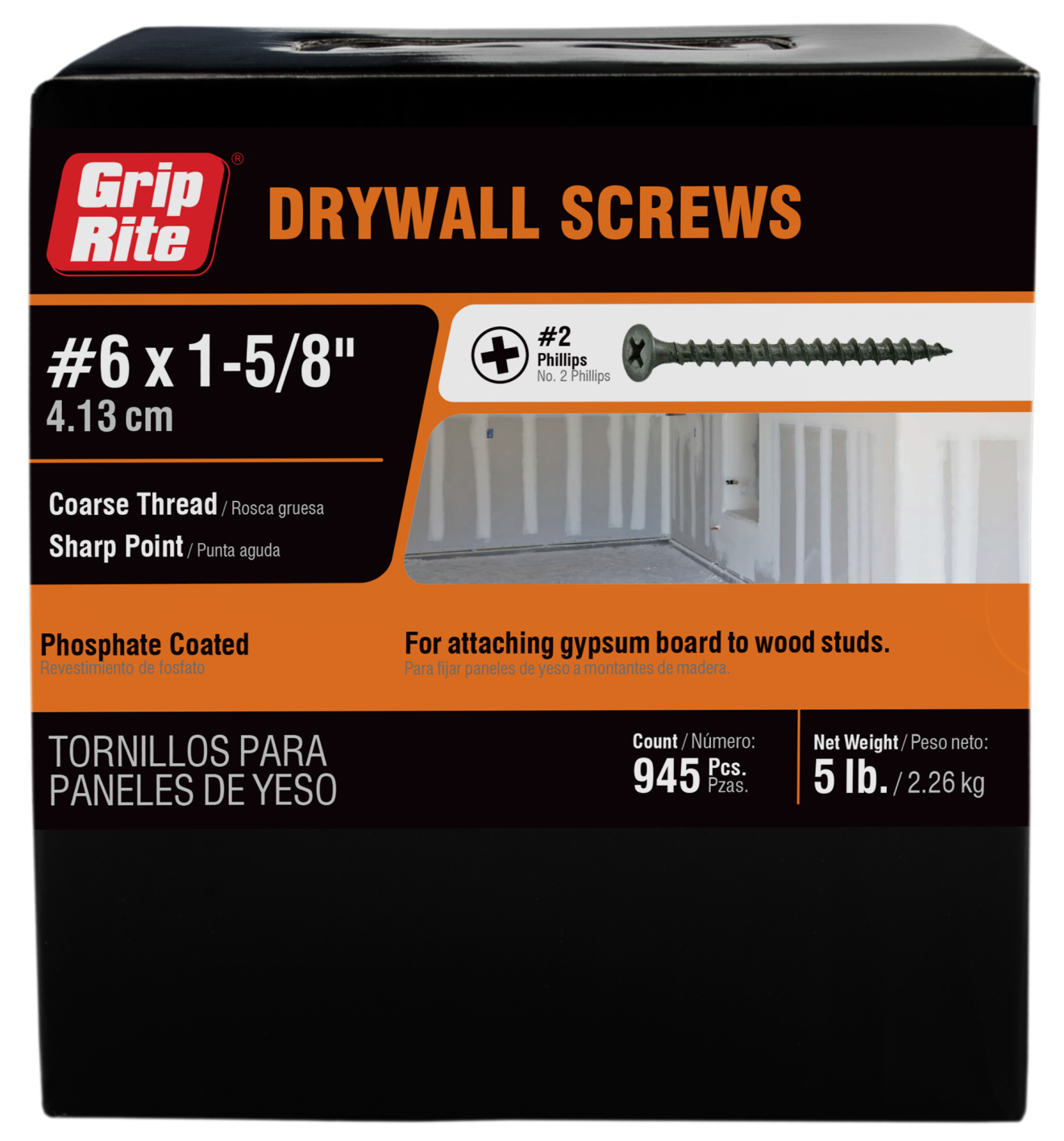 Coarse Thread Drywall Screws | Grip-Rite®