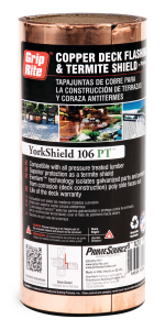 Copper Deck Flashing and Termite Shield | Grip-Rite®
