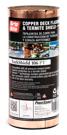 Copper Deck Flashing and Termite Shield | Grip-Rite®