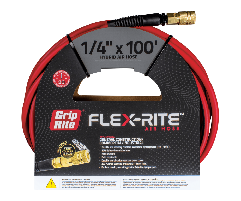 Grip-Rite® Flex-Rite™ Air Compressor Hose - Grip-Rite
