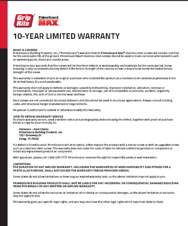 Product Resources | Sell Sheets, Guides, Manuals | Grip-Rite®